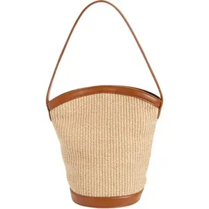 REFORMATION Giuliana Bucket Bag - Natural Raffia