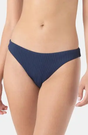 Roxy Rib Love Hipster Bikini Bottoms - Mood Indigo