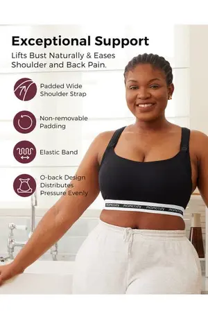 MOMCOZY Low Impact Nursing Sports Bra