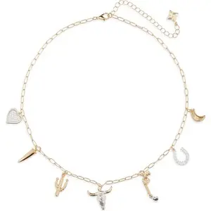 PANACEA Two-tone Western Charm Necklace