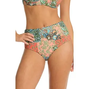 SEA LEVEL Java High Waist Bikini Bottoms - Coral