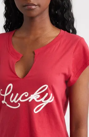 BELLA VENICE Graphic Cotton T-shirt