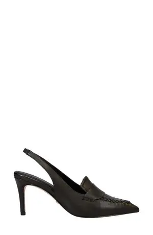 Pelle Moda Lucea Pointed Toe Slingback Pump - Black