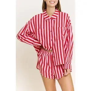 Honeydew Intimates Striped Pajama Set - Santa Stripe