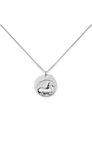 Monica Vinader Monica Vinader Zodiac Charm Pendant Necklace Silver Aries