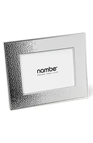 NAMBE Hammered 5 X 7-inch Picture Frame - Silver