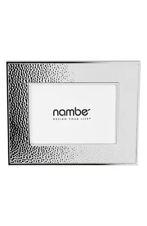 NAMBE Hammered 5 X 7-inch Picture Frame - Silver
