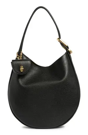 Marc Jacobs Large The Crescent Leather Shoulder Bag - Black