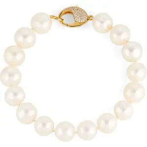 Nadri Freshwater Pearl Bracelet - Gold/pearl