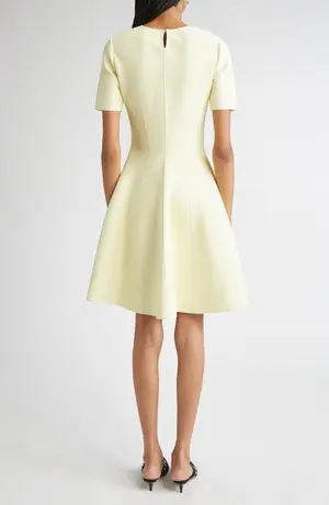 Alexander McQueen Jersey Fit & Flare Dress - Pear