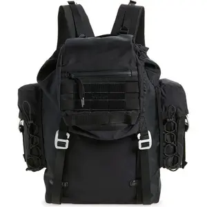 Sacai Hike Tech Canvas Backpack In Black - 52% Off | Editorialist
