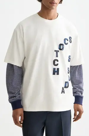 Scotch & Soda Logo T-shirts For Men
