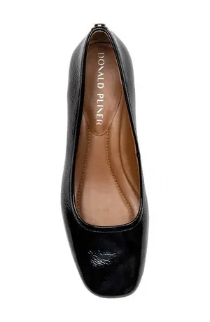 DONALD PLINER Block Heel Pump - Black