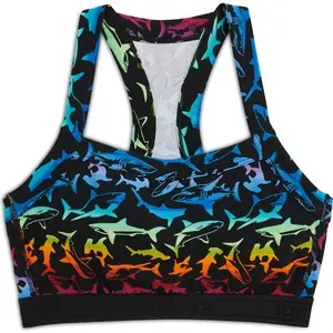 TOMBOYX Scoop Soft Stretch Cotton Bralette - Shark Frenzy