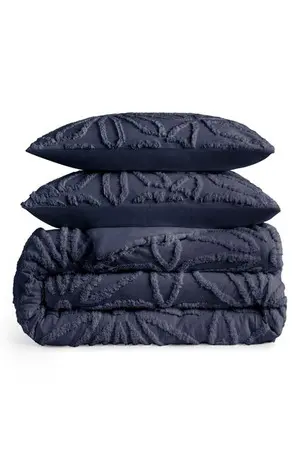PERI HOME Chenille Medallion Duvet & Sham Set - Indigo