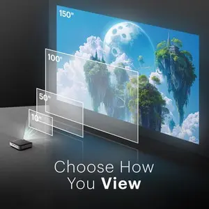 KODAK Luma 500 Pico Projector, Full Hd Smart Projector W/google Tv 11.0 - Black