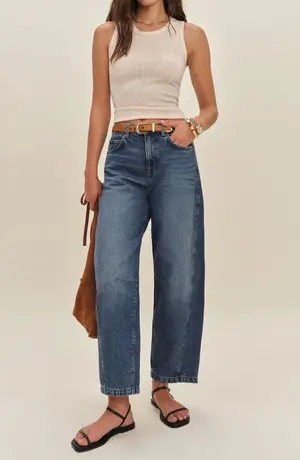 REFORMATION Tyler Ankle Barrel Leg Jeans