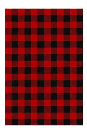 MAD MATS Buffalo Plaid Red & Black - Red And Black