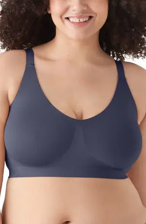 TRUE & CO Soft Form V-neck Adjustable Strap Bralette - Nightfall