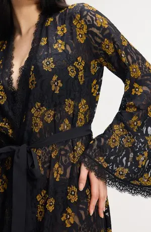 SAVAGE X FENTY Feline Floral Sleep Robe