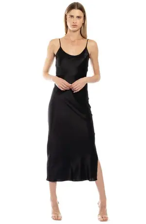 MOTHER OF ALL Kelly Maxi Slip Dress - Black