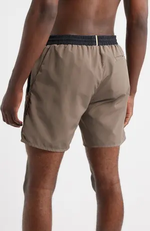 BOSS Starfish Volley Swim Trunks - Medium Brown