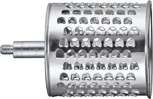ZASSENHAUS Classic Drum Grater With Suction Base, 2 Grating Drums, Pestle - Red