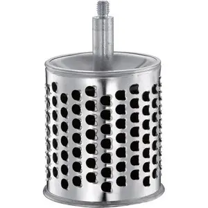 ZASSENHAUS Classic Drum Grater With Suction Base, 2 Grating Drums, Pestle - Red