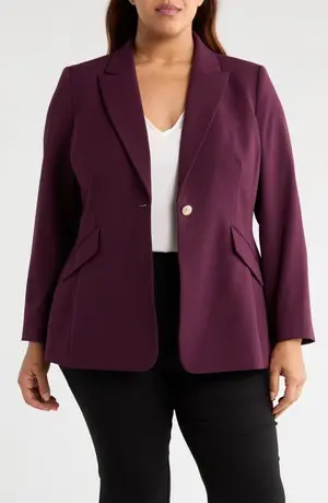 TAHARI ASL Tailored One-button Jacket