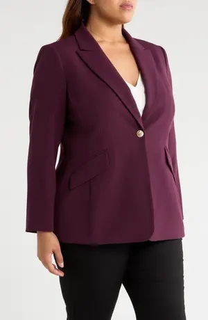TAHARI ASL Tailored One-button Jacket