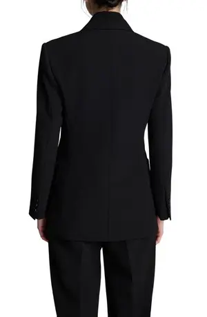 KENNETH COLE Luxe Twill Double-breasted Blazer
