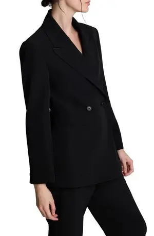 KENNETH COLE Luxe Twill Double-breasted Blazer