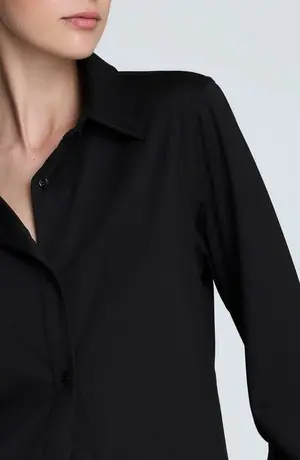 KENNETH COLE Knit Button-up Shirt