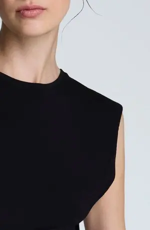 KENNETH COLE Ruched Sleeveless Knit Top