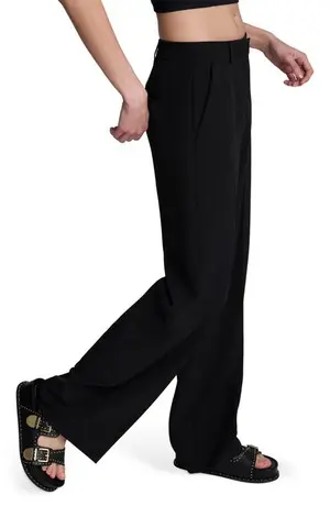 KENNETH COLE Luxe Twill Wide Leg Pants