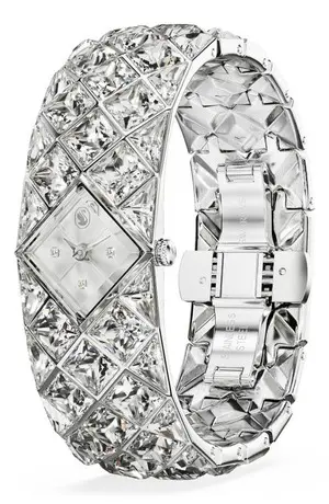 SWAROVSKI Curiosa Bangle Bracelet Watch - Silver