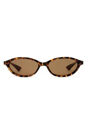 Le Specs Duskfall 55mm Oval Sunglasses Tort/brown Mono