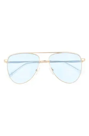 Le Specs The Duke 57mm Aviator Sunglasses - Gold