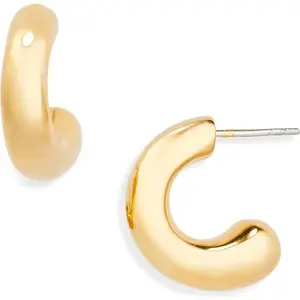 SOKO Chunky Dash Hoop Earrings - Gold