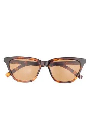 Le Specs Unfaithful 54mm Polarized Cat Eye Sunglasses - Tort/brown Mono Polarized