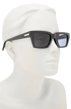 Le Specs Nocturnal Habit 54mm D-frame Sunglasses - Black