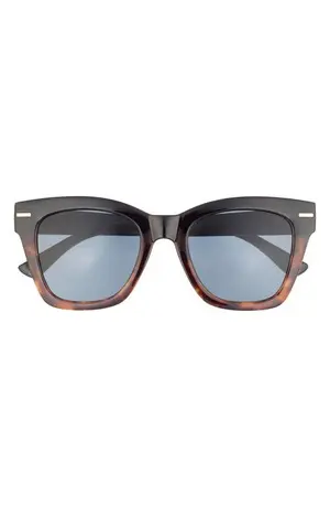 AIRE Intergalactic 50mm Square Sunglasses - Black Tort Splice