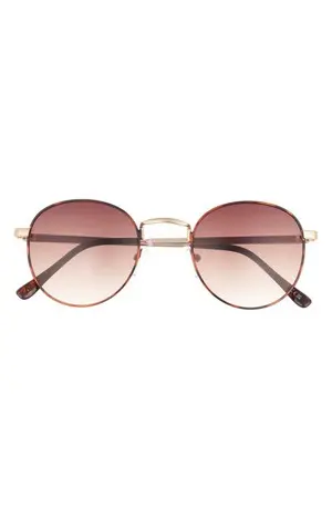 AIRE Rising 48mm Gradient Round Sunglasses - Gold/tortoise
