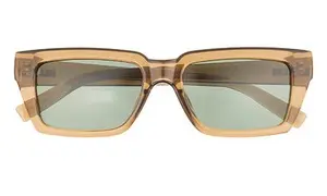 Le Specs Nocturnal Habit 54mm Polarized D-frame Sunglasses - Umber