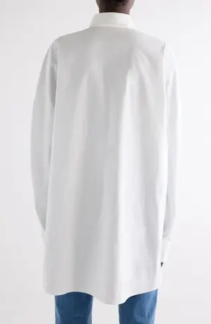 Givenchy Cocoon Cotton Poplin Button-up Shirt