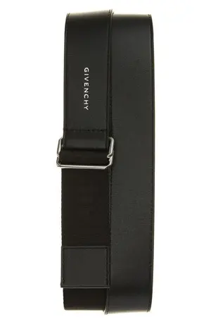 Givenchy Mixed Media Double Ring Belt - Black
