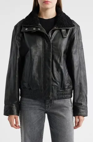 Sam Edelman Lambskin Leather Jacket