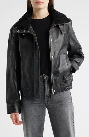 Sam Edelman Lambskin Leather Jacket
