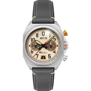 AVI-8 Bell X-1 Machbuster Chronograph Watch - Cream