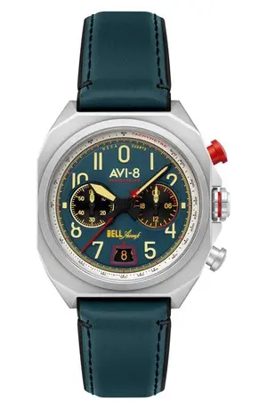AVI-8 Bell X-1 Machbuster Chronograph Watch - Blue